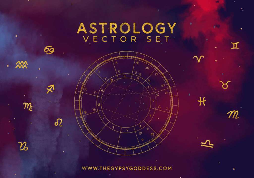 PRODUCT REVIEW : Astrology Vector Set and Birth Chart - Seraphic Siren